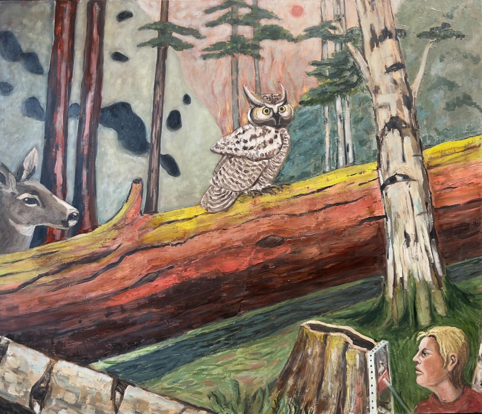 Artist at Tamanowas, by Patricia Hagen – Northwind Art